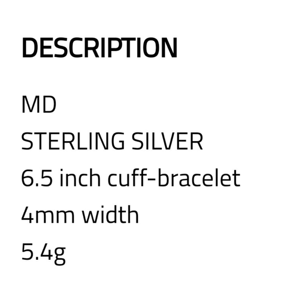 MD | Jewelry | Vintage Md Signed 925 Bangle Bracelet | Poshmark